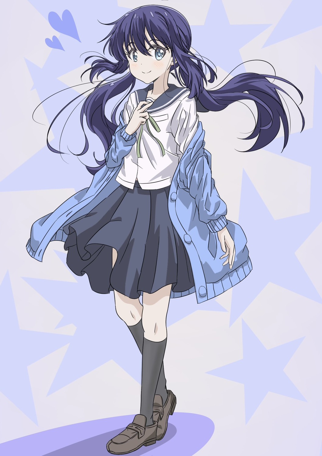 qb46311027 koisuru asteroid manaka ao seifuku skirt lift sweater | #1114644 | yande.re